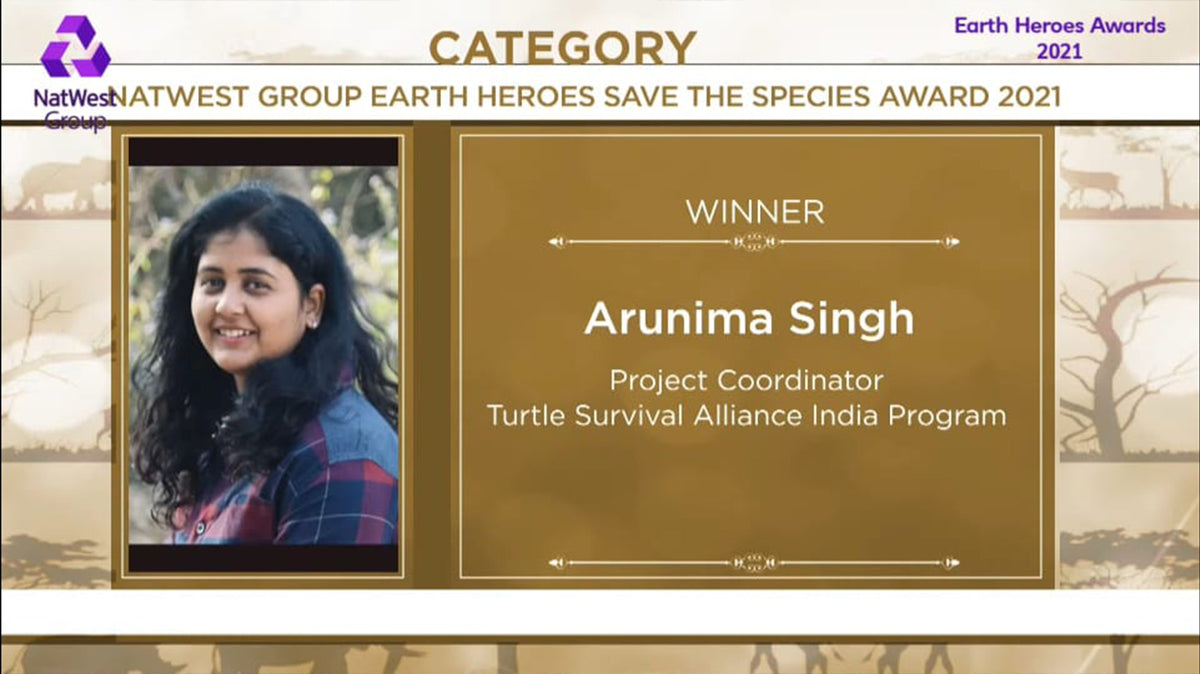 TSA India Program‚Äôs Ms. Arunima Singh honored with NatWest Group Ear – Turtle Survival Alliance